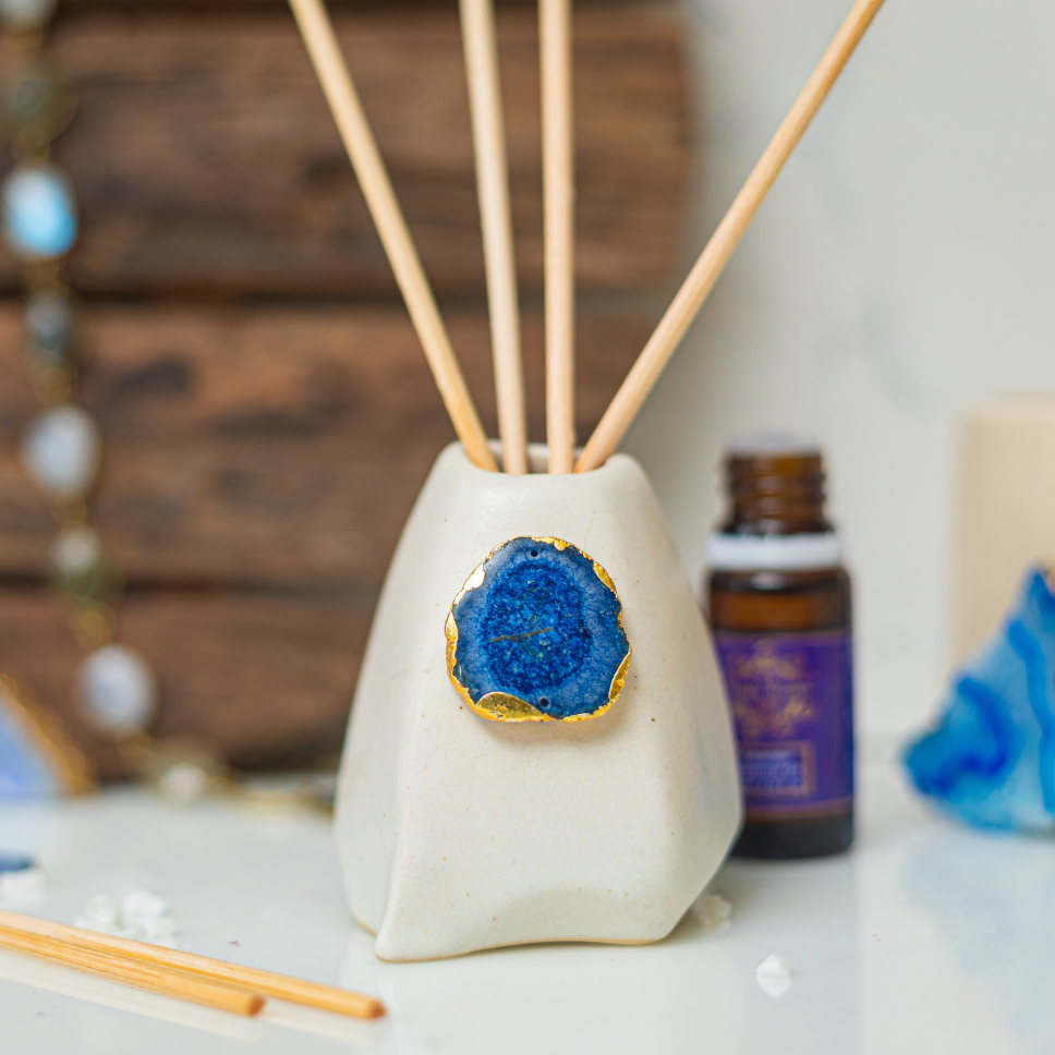 Reed Diffuser - Blue – Gemtherapy India