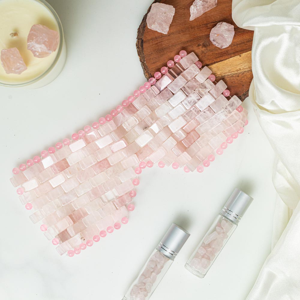 Eye Mask - Rose Quartz – Gemtherapy India